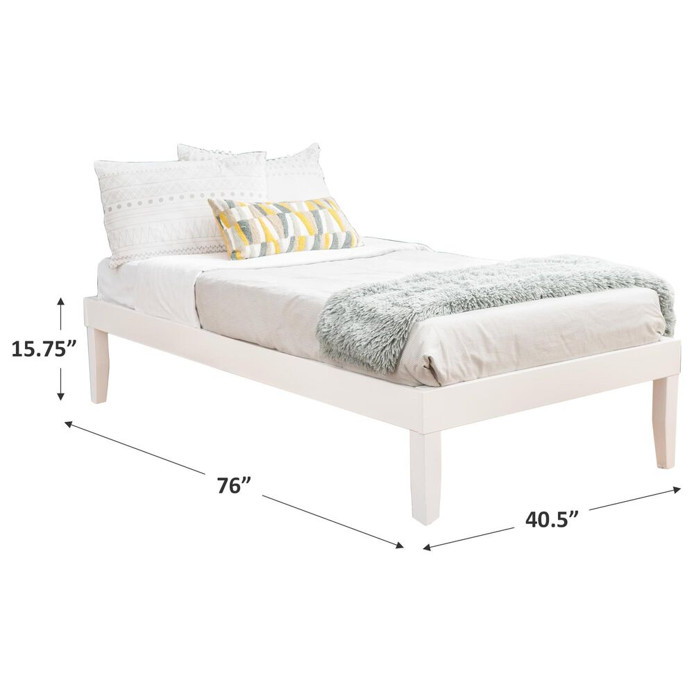 elevated platform twin bed