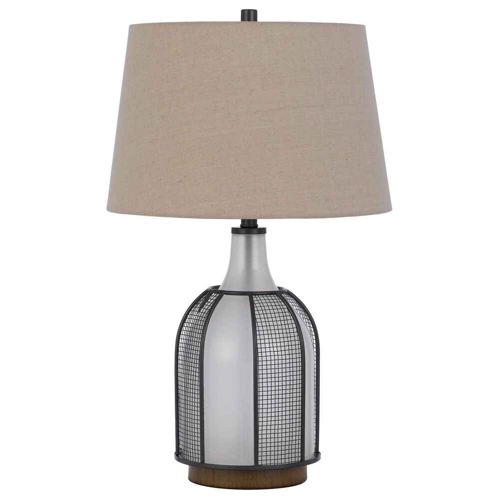 Cal Lighting Morgan Table Lamp in Frost and Black | Shop NFM