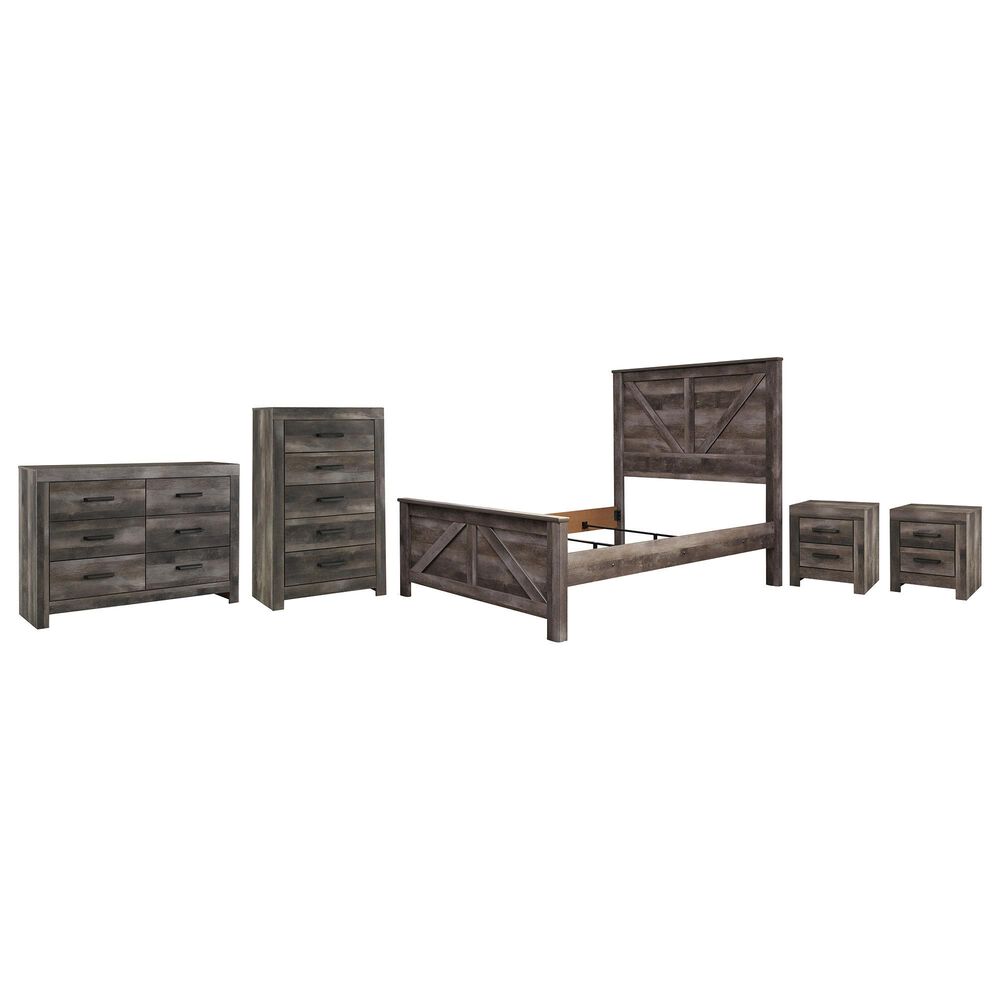 Signature Design By Ashley Wynnlow 5 Piece Queen Panel Bedroom Set In