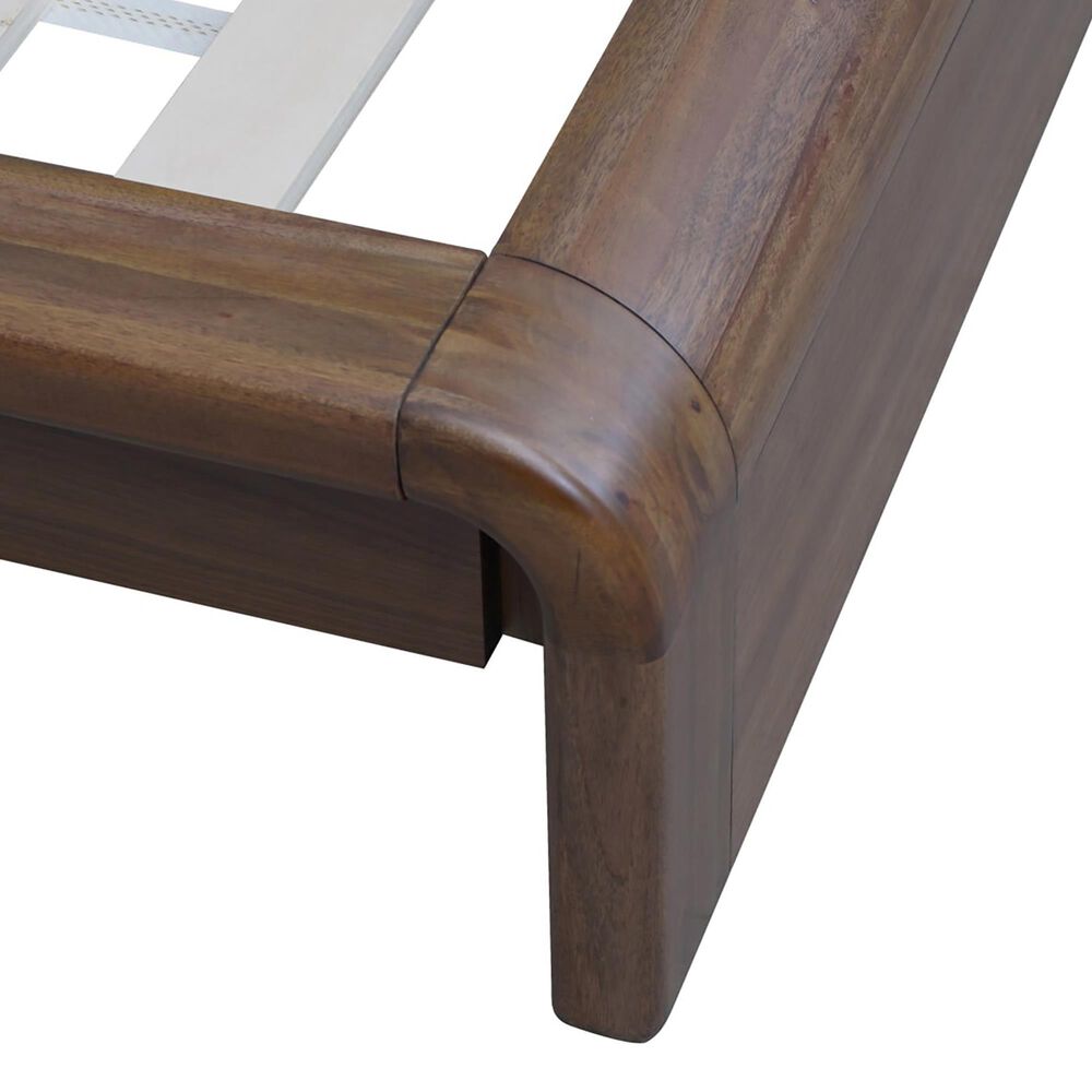 Urban Home Totes King Platform Bed in English Walnut | NFM