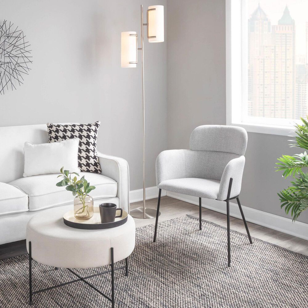 Grandview Gallery Rhonda Floor Lamp in Brushed Nickel | NFM Grandview Gallery Rhonda Floor Lamp in Brushed Nickel | NFM