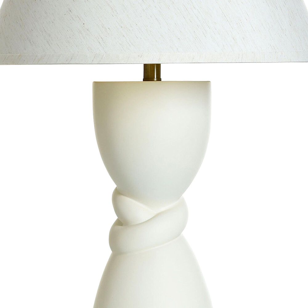 Flair Industries Table Lamp in Satin Ivory | NFM