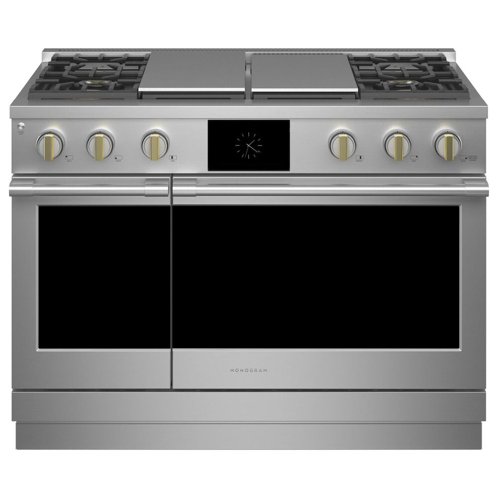 Monogram 48" Dual-Fuel Professional Range with 4 Burners, Grill and ...
