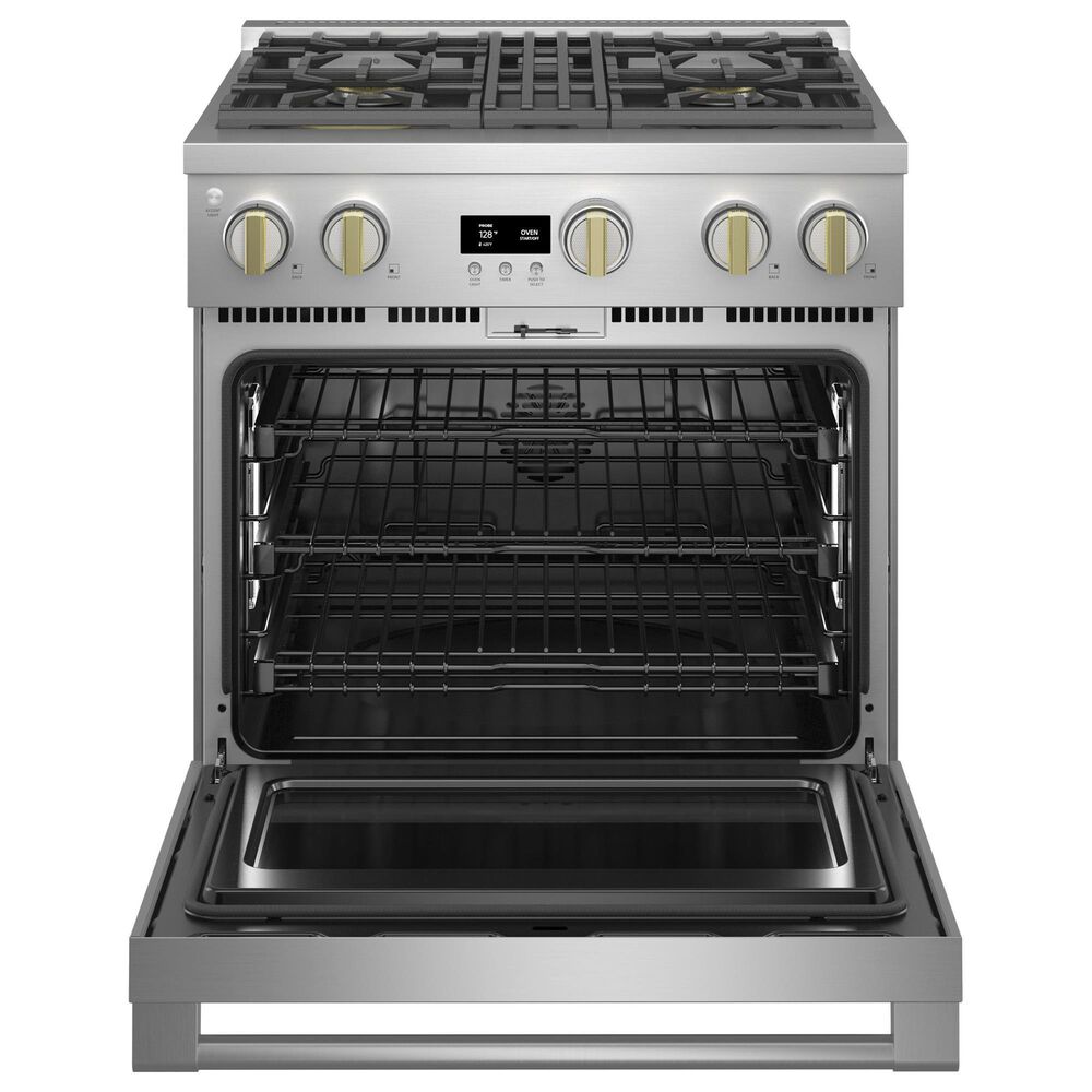 Monogram 30" Dual-Fuel Professional Range with 4 Burners in Stainless ...
