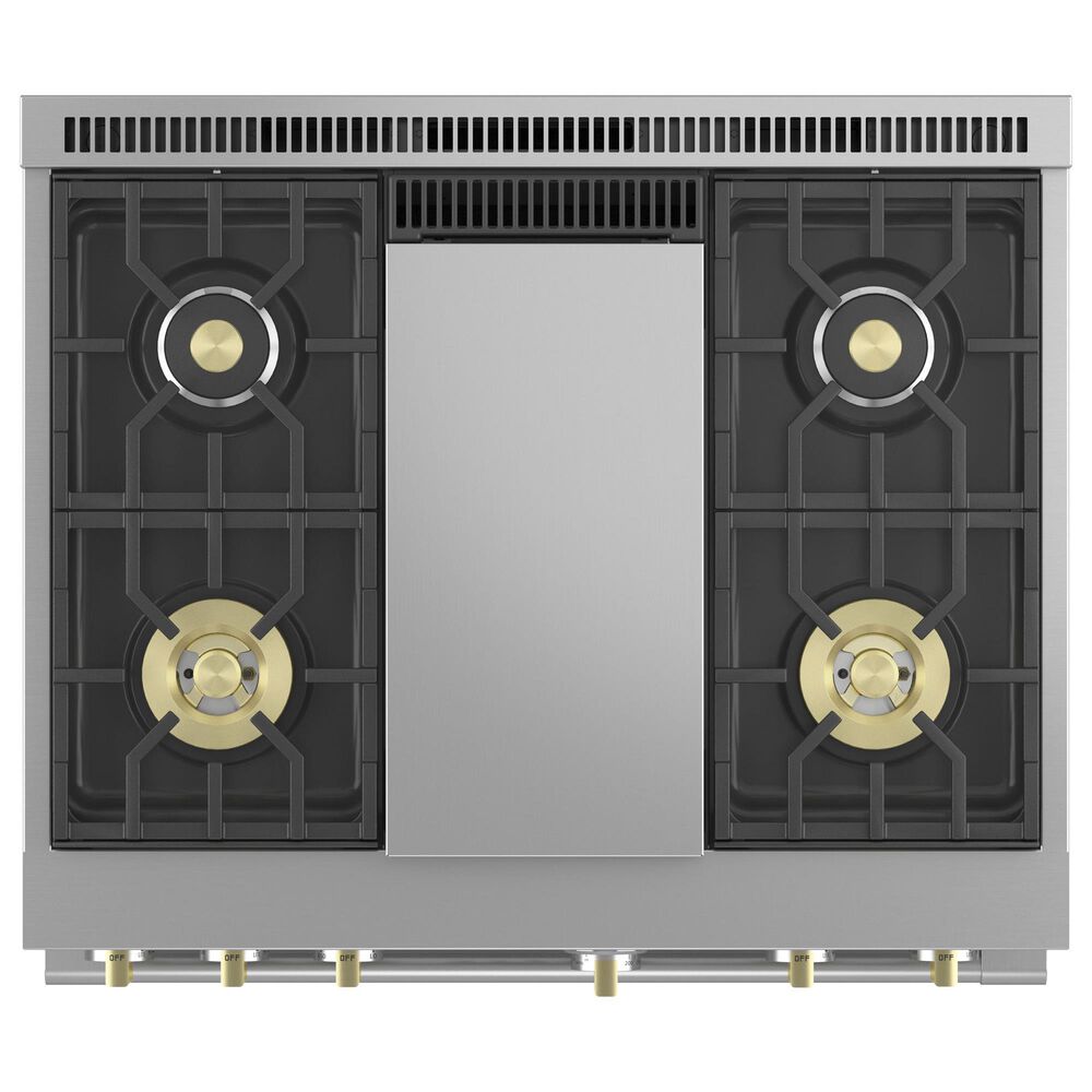 Monogram 36" All Gas Professional Range with 4 Burners and Griddle in ...