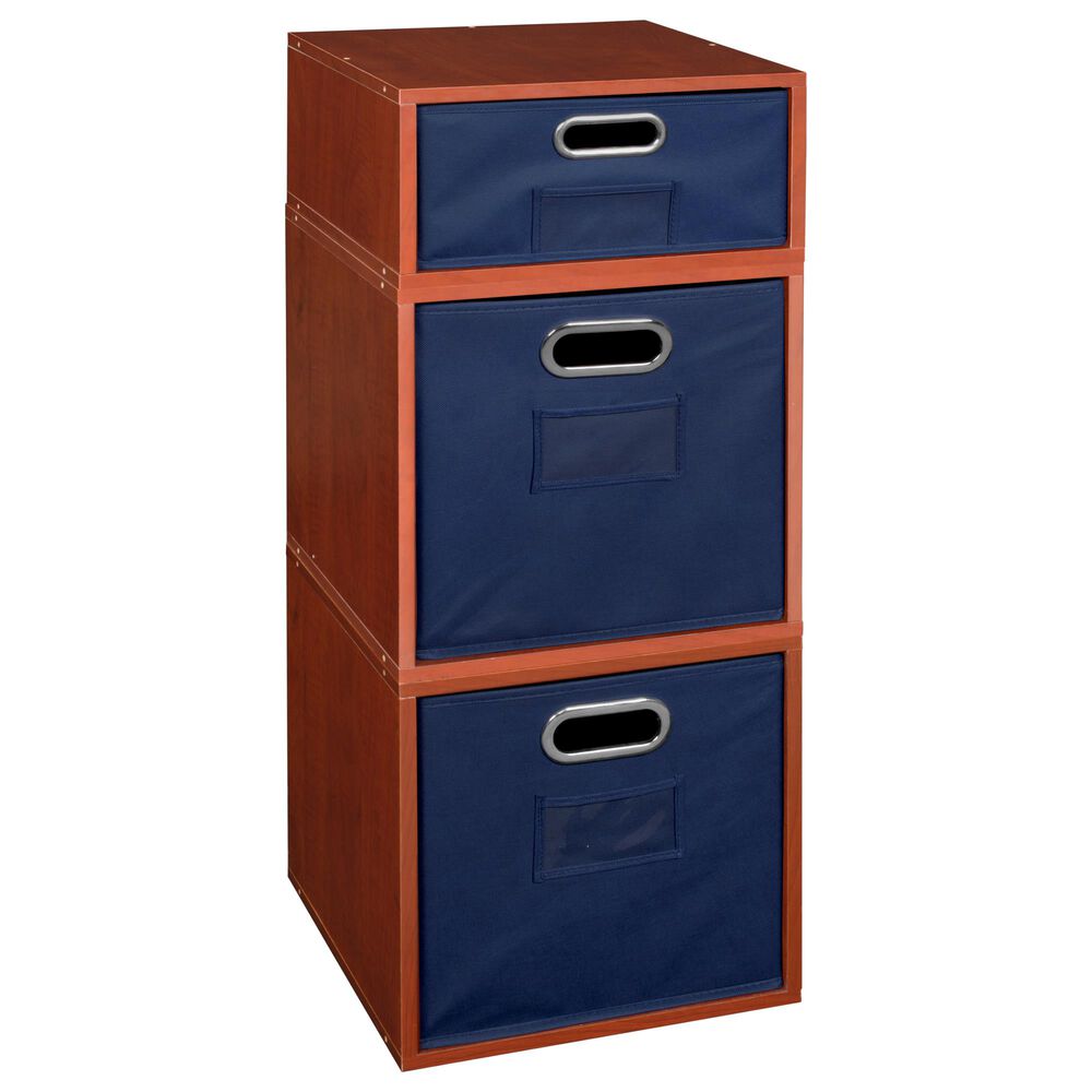 Regency Global Sourcing Niche Cubo 3-Piece Storage Cube Set in Cherry ...