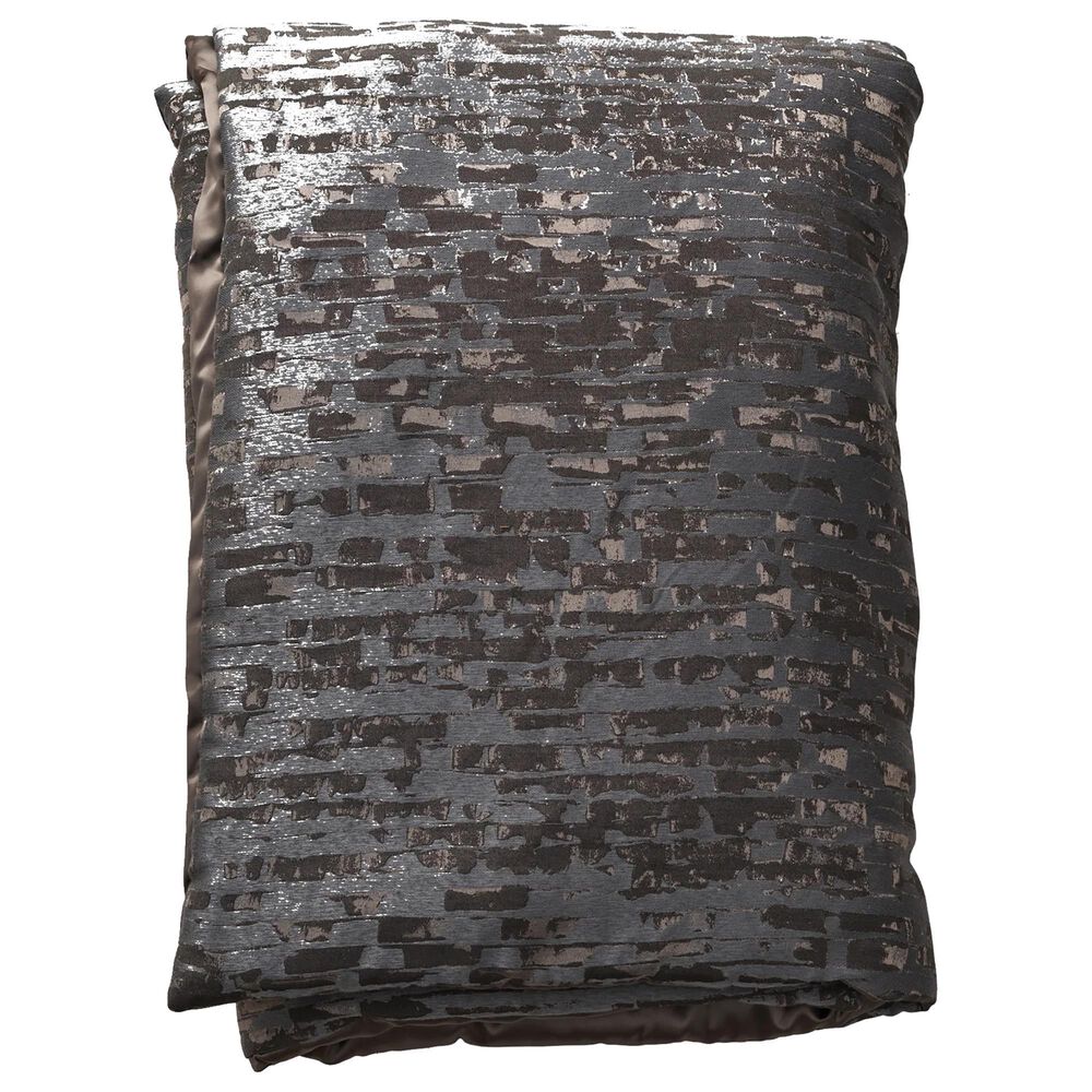 Ann Gish Delphi 96" x 50" Padded Throw in Steel | NFM