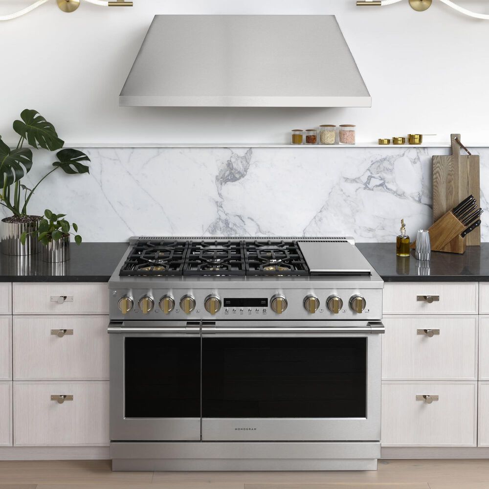 Monogram 48" Professional Hood with Quietboost Blower in Stainless ...