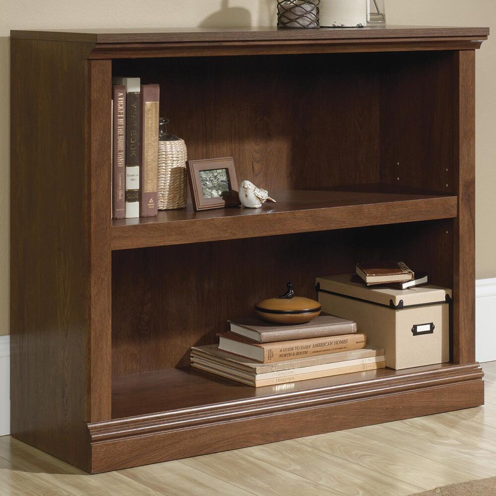 Sauder 2-Shelf Bookcase in Oiled Oak | Shop NFM