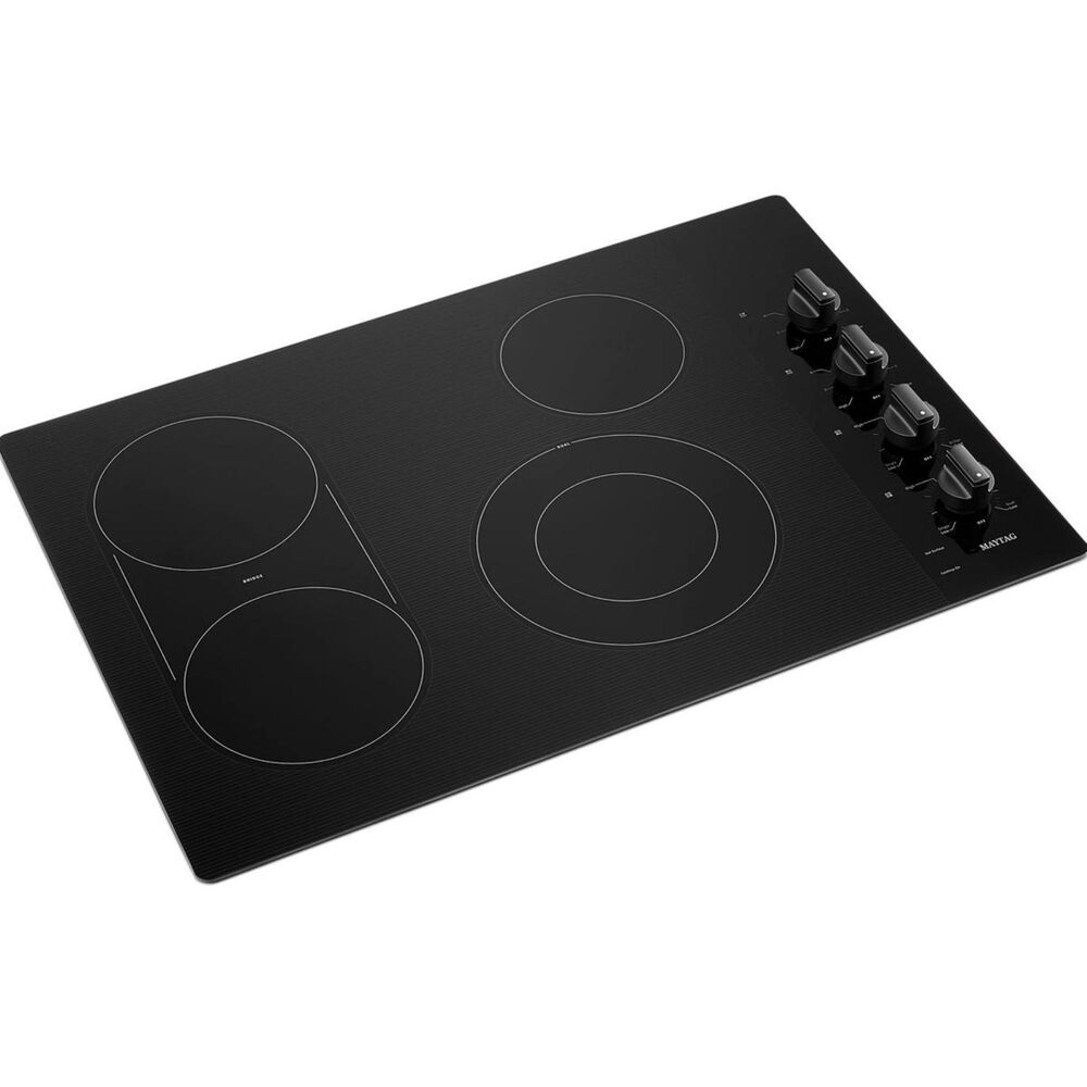 Maytag 30" Electric Cooktop with Reversible Grill and Griddle in Black ...