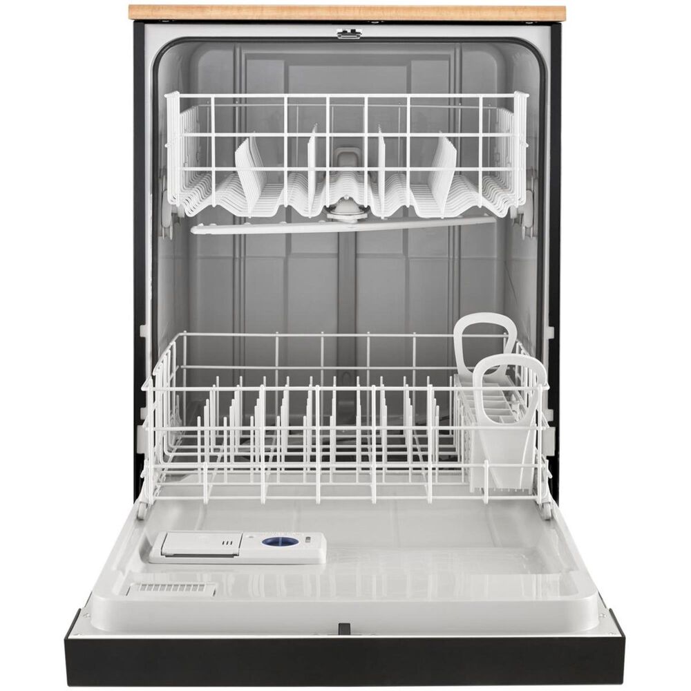 Whirlpool Portable Heavy-Duty Dishwasher with1-hour Wash Cycle in Black ...