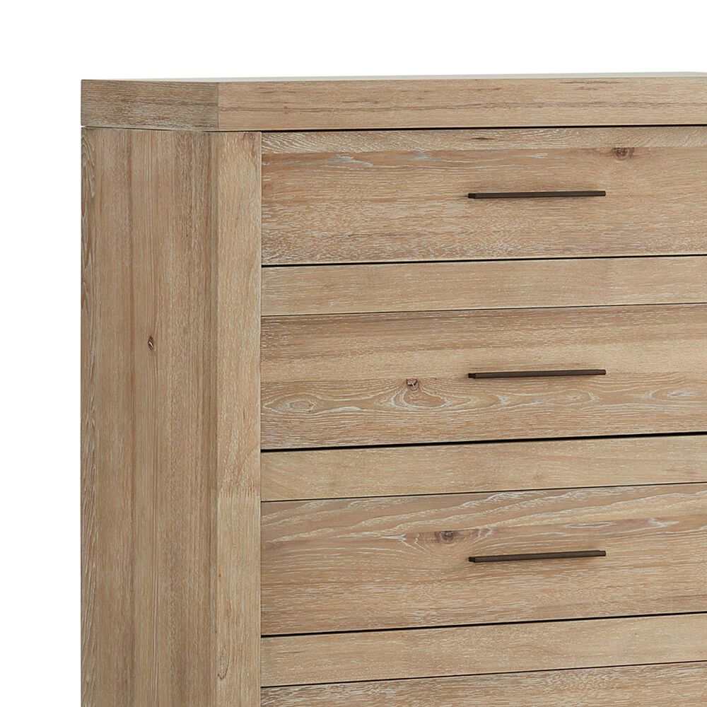 Riva Ridge Modern Loft 5-Drawer Chest in Khaki | NFM