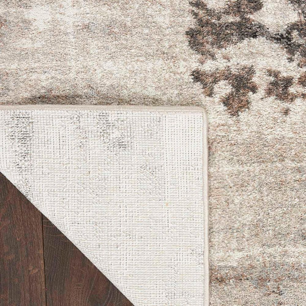 Nourison American Manor 7'10" x 9'10" Ivory, Mocha and Grey Area Rug | NFM