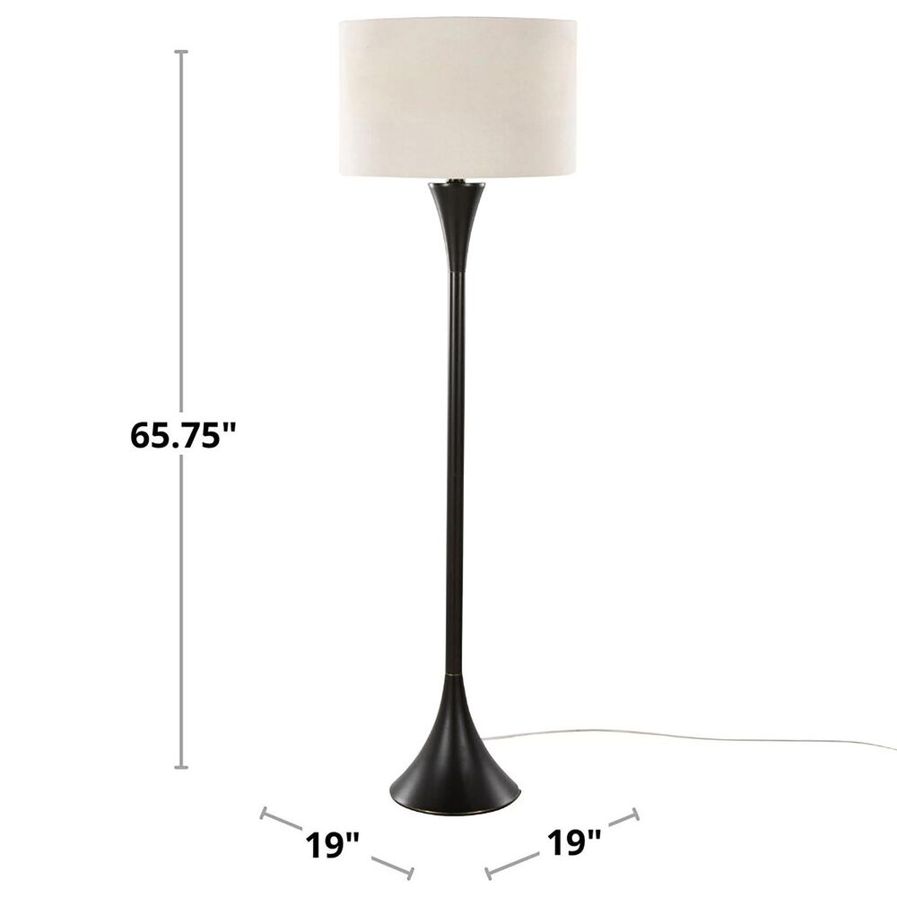 Grandview Gallery Lenuxe 65" Metal Floor Lamp in Gold | NFM