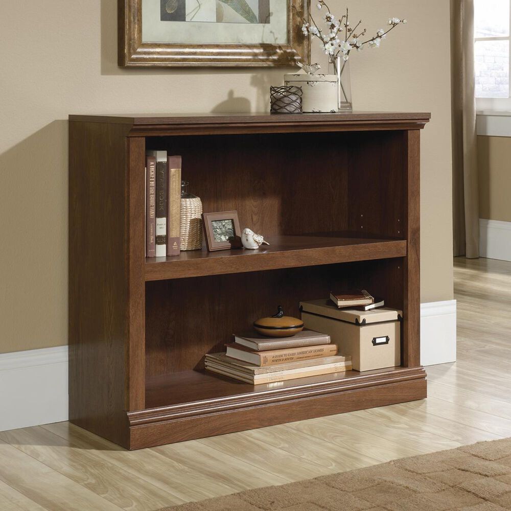 Sauder 2-Shelf Bookcase in Oiled Oak | Shop NFM