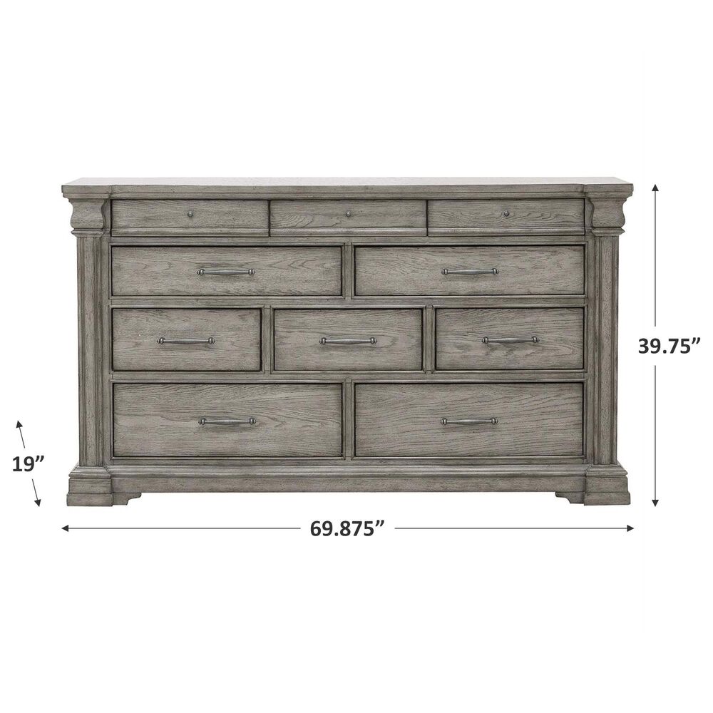 Chapel Hill Madison Ridge 10 Drawer Dresser in Madison Ridge Gray | NFM