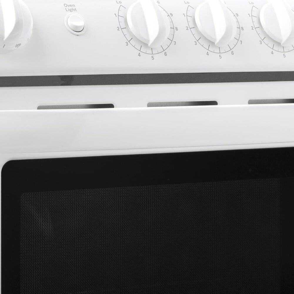 Hotpoint 24" Front-Control Electric Range in White | Nebraska Furniture ...