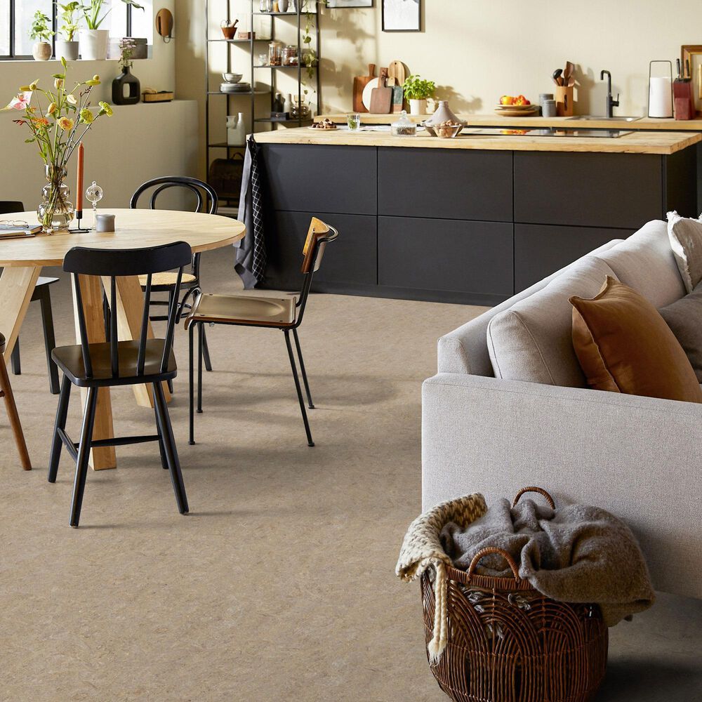 Forbo Marmoleum Cinch Loc Seal 12" x 12" in Weathered Sand | NFM
