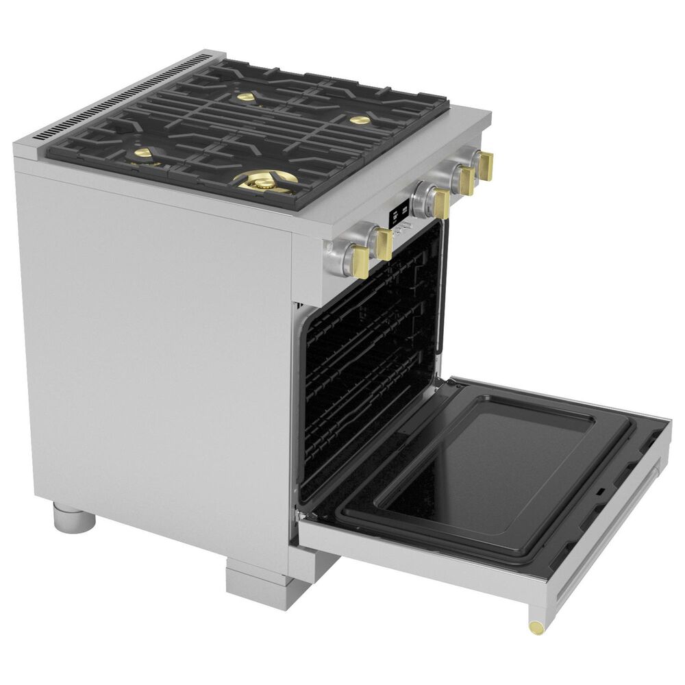 Monogram 30" Dual-Fuel Professional Range with 4 Burners in Stainless ...