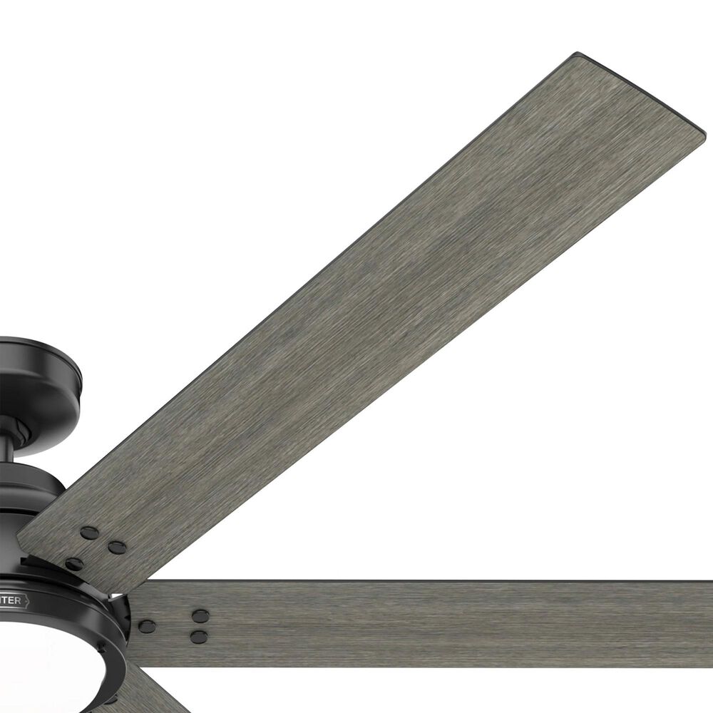 Hunter Gravity 72" Ceiling Fan with LED Light in Matte Black | Shop NFM