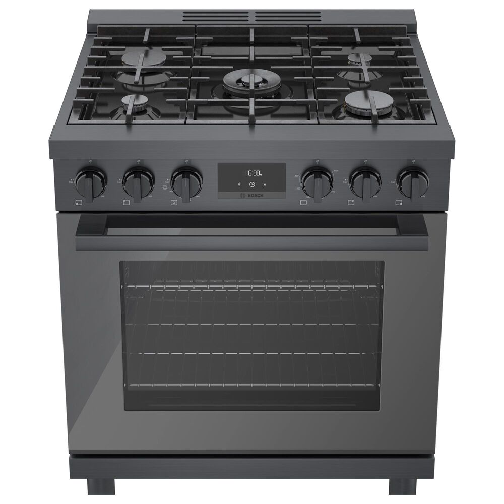 Bosch 30" Freestanding Gas Range in Black Stainless Steel | Shop NFM