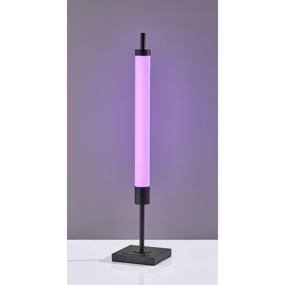 Adesso Collin LED Color Changing Table Lamp in Black | NFM