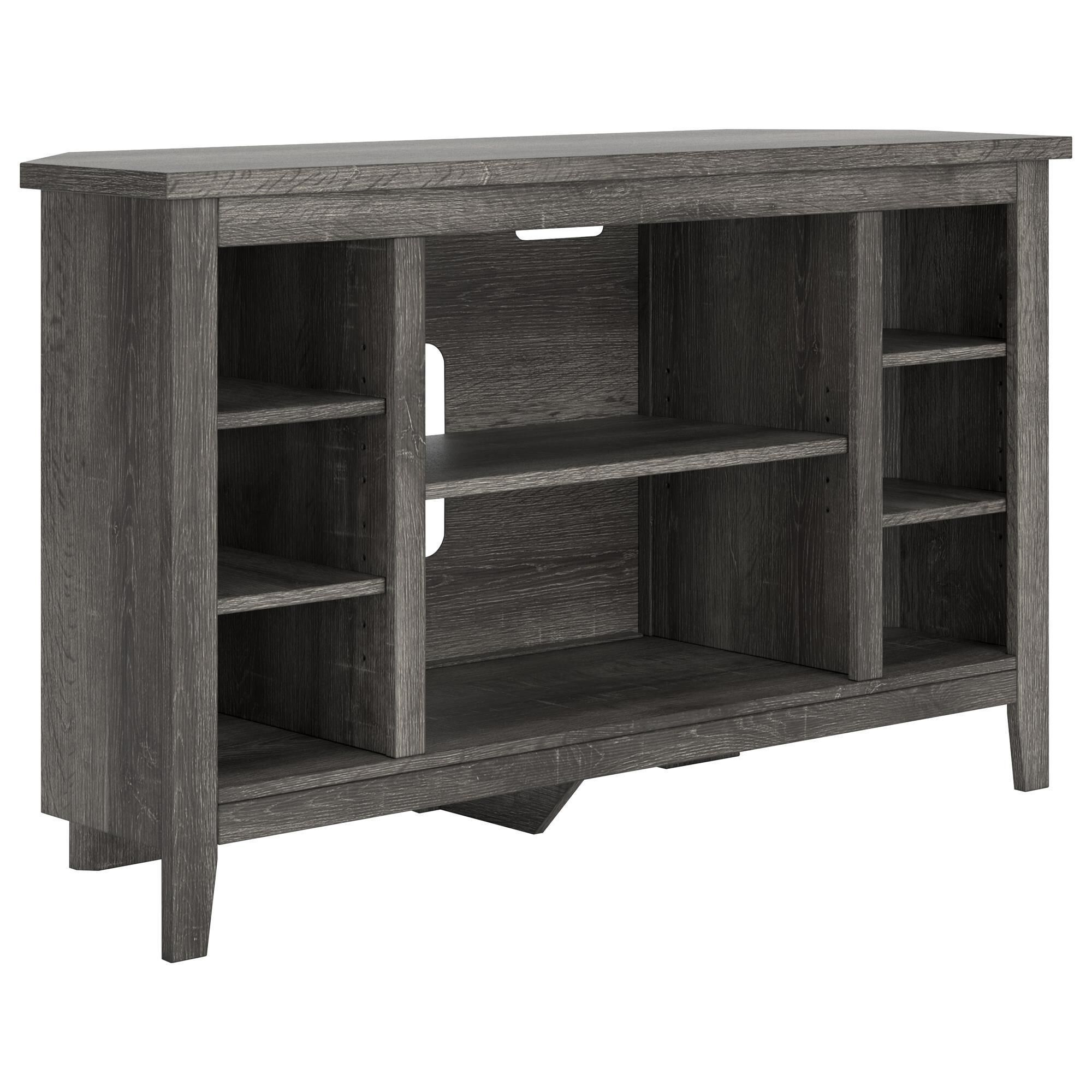 Driftwood corner tv stand store