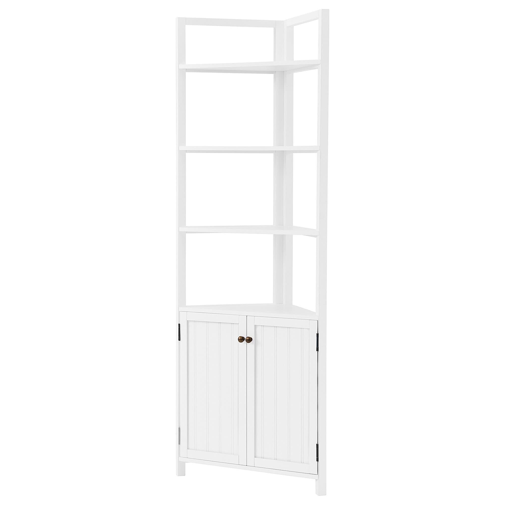 Timberlake Dover 68 Corner Storage Cabinet in White