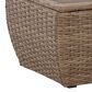 Signature Design by Ashley Sandy Bloom Patio Coffee Table in Brown ...