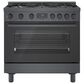 Bosch 36" Freestanding Gas Range in Black Stainless Steel | Shop NFM