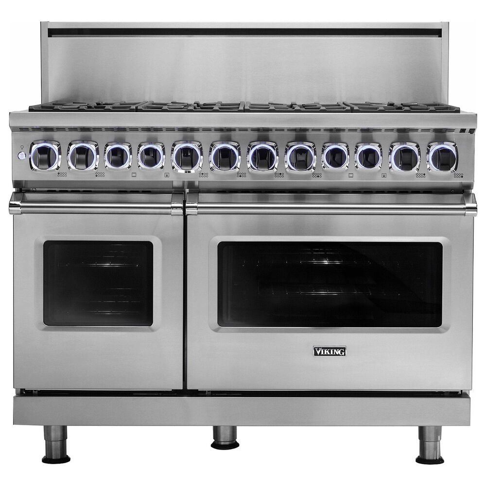 Viking Range 48" Freestanding Dual Fuel Range with 8 Burners in ...