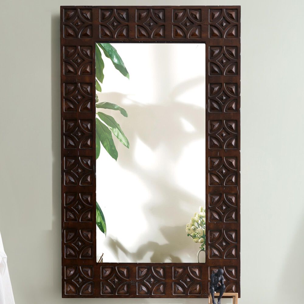 James Martin Balmoral 26" Mirror in Antique Walnut | NFM