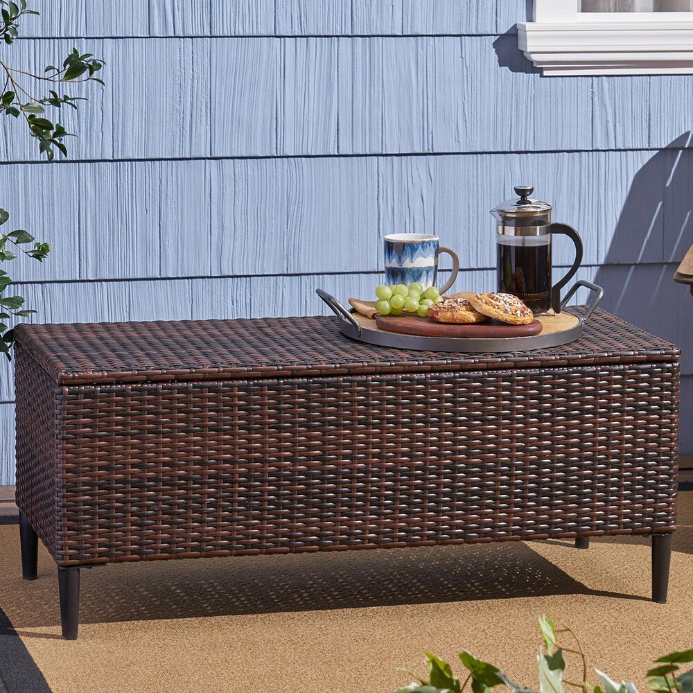 Noble House Rupert Patio Storage Unit in Multi-Brown | NFM