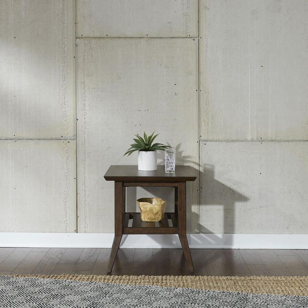 Belle Furnishings Ventura Boulevards Rectangular End Table in Bronze Spice | NFM