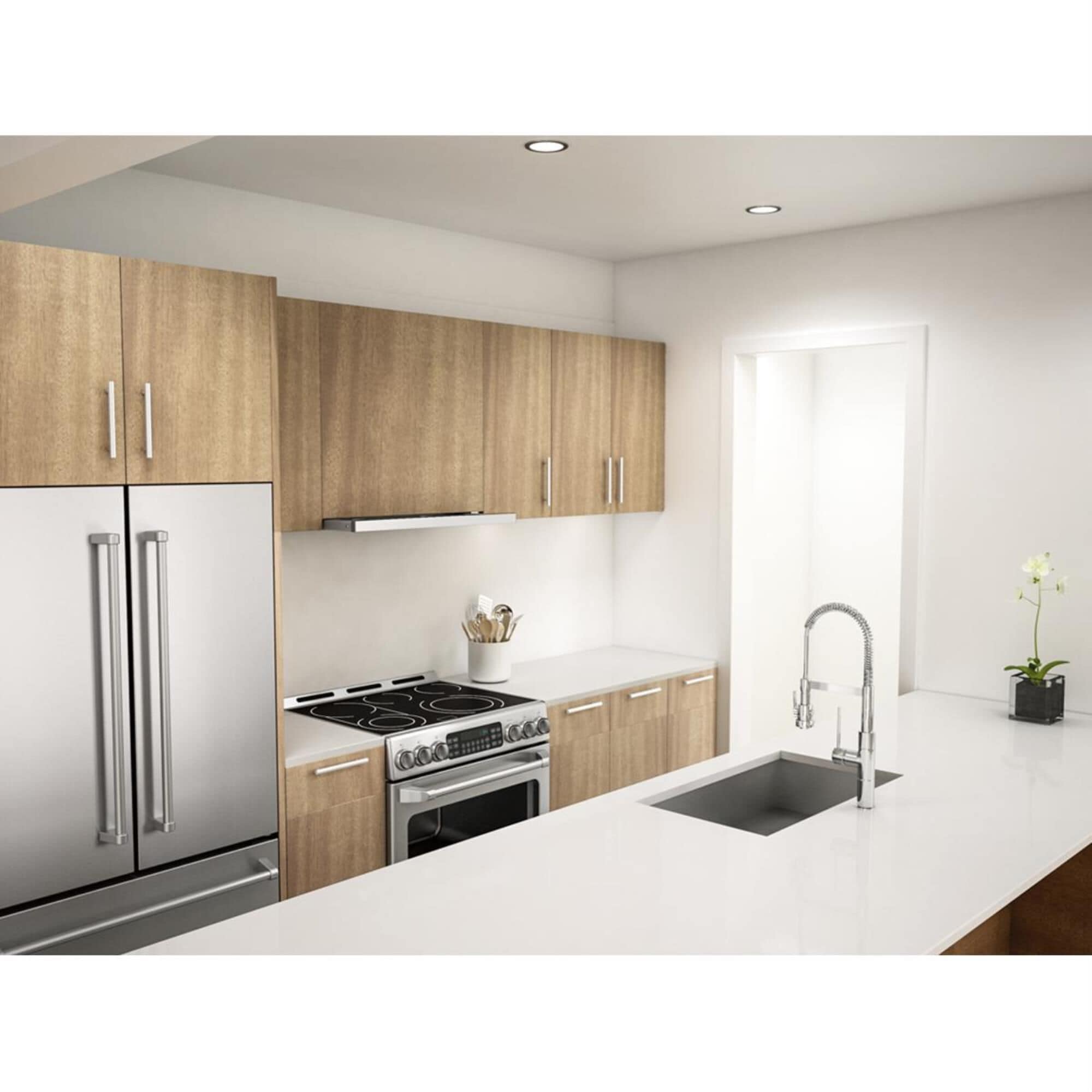 Zephyr Pisa 30 Under Cabinet Sliding Glass Range Hood in Stainless Steel Nebraska Furniture Mart