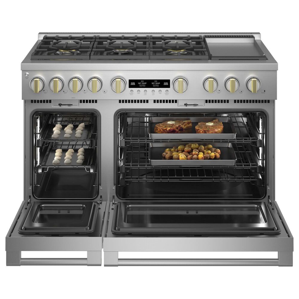 Monogram 48" Dual-Fuel Professional Range with 6 Burners and Steam ...