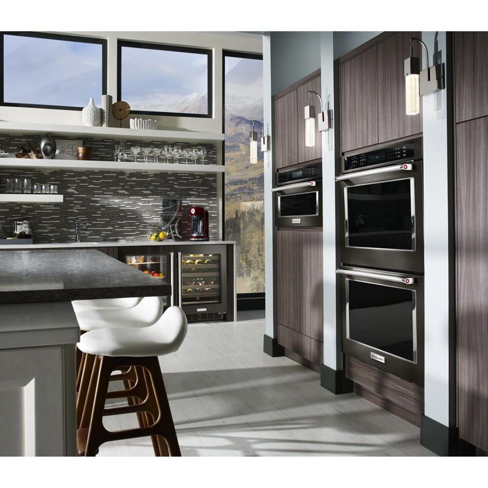 KitchenAid 30" Built-In Microwave Oven with Convection Cooking in Black ...