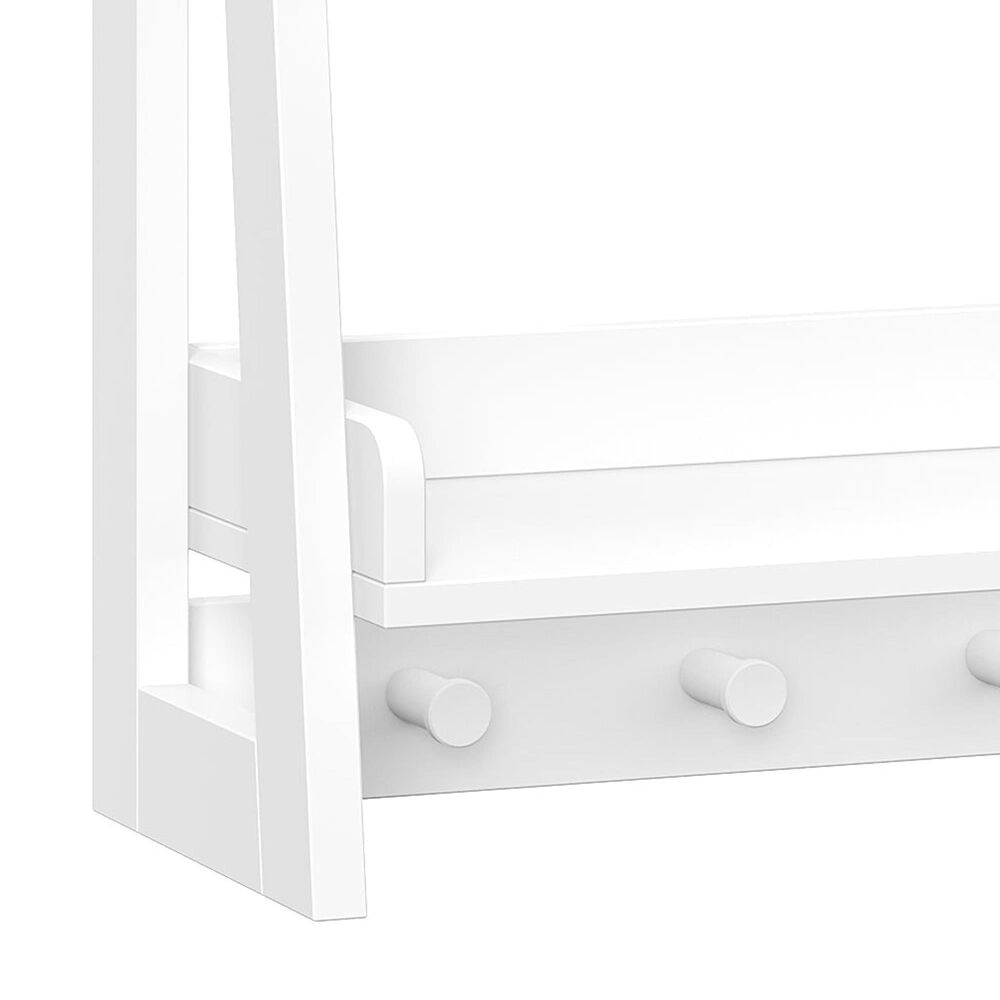 RiverRidge Home Amery 2-Tier Ladder Wall Shelf in White | NFM