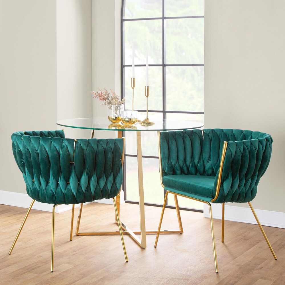 Lumisource Renee Glam Chair in Green | Shop NFM