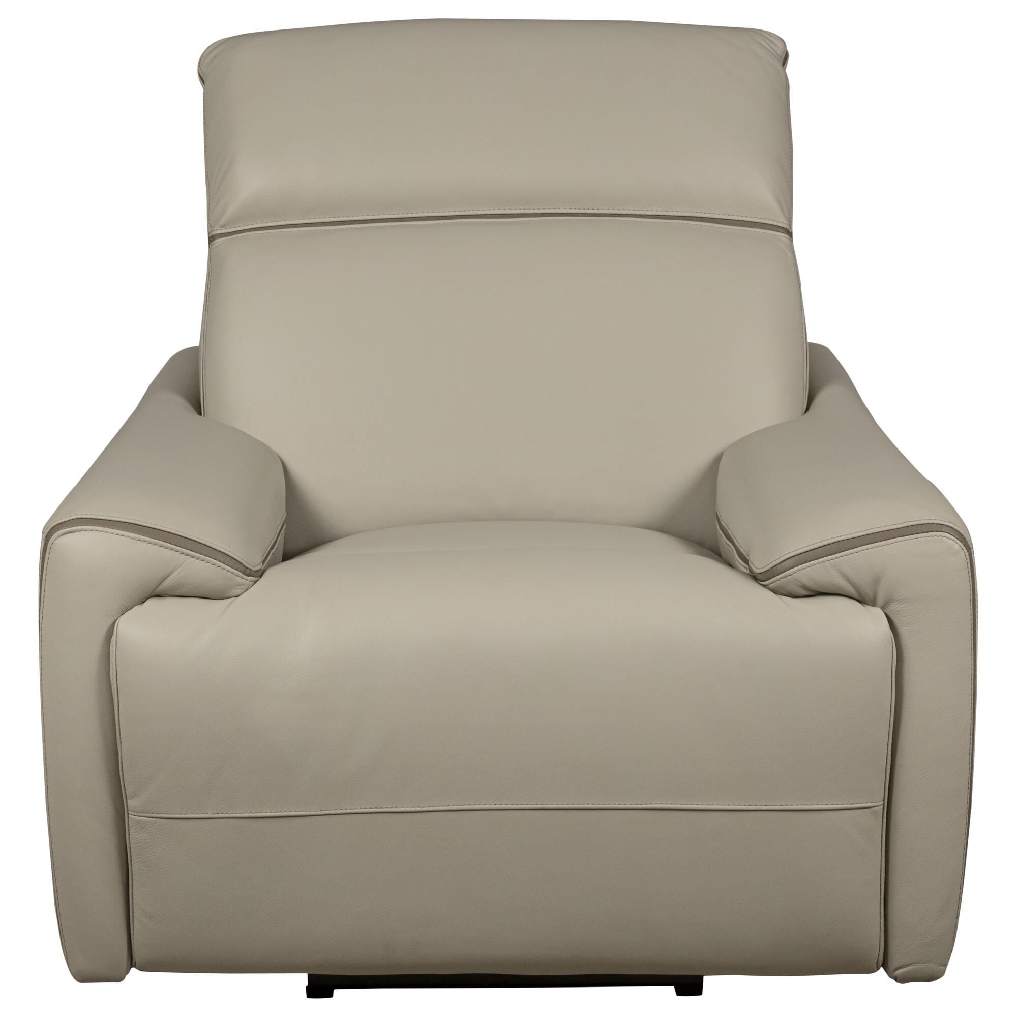 Small grey leather recliner store