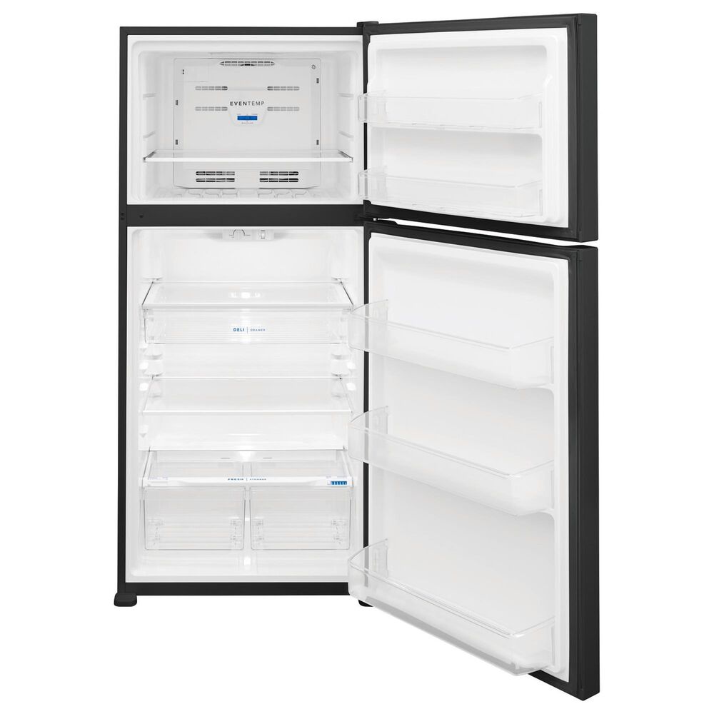 Frigidaire 30" Top Freezer Refrigerator in Black | NFM