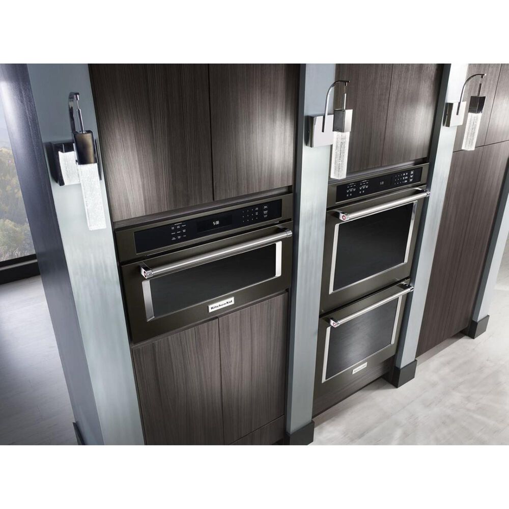 KitchenAid 30" Built-In Microwave Oven with Convection Cooking in Black ...