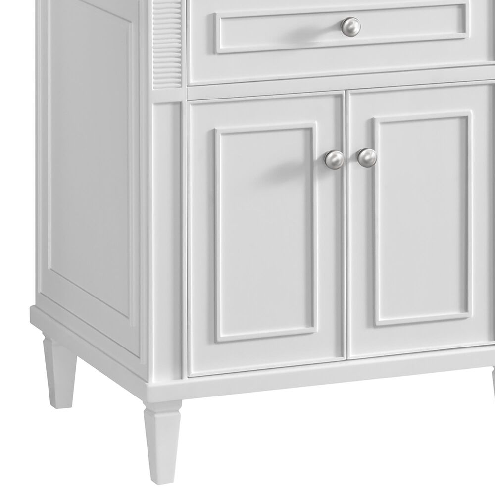James Martin Lorelai 72" Double Vanity in Bright White with Single Hole ...
