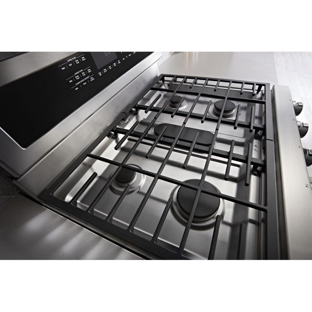 KitchenAid 30" Gas Double Oven Convection Range in White | Nebraska ...