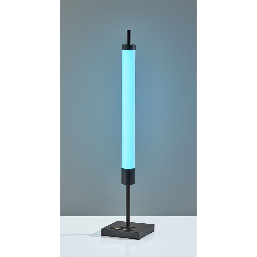 Adesso Collin LED Color Changing Table Lamp in Black | NFM