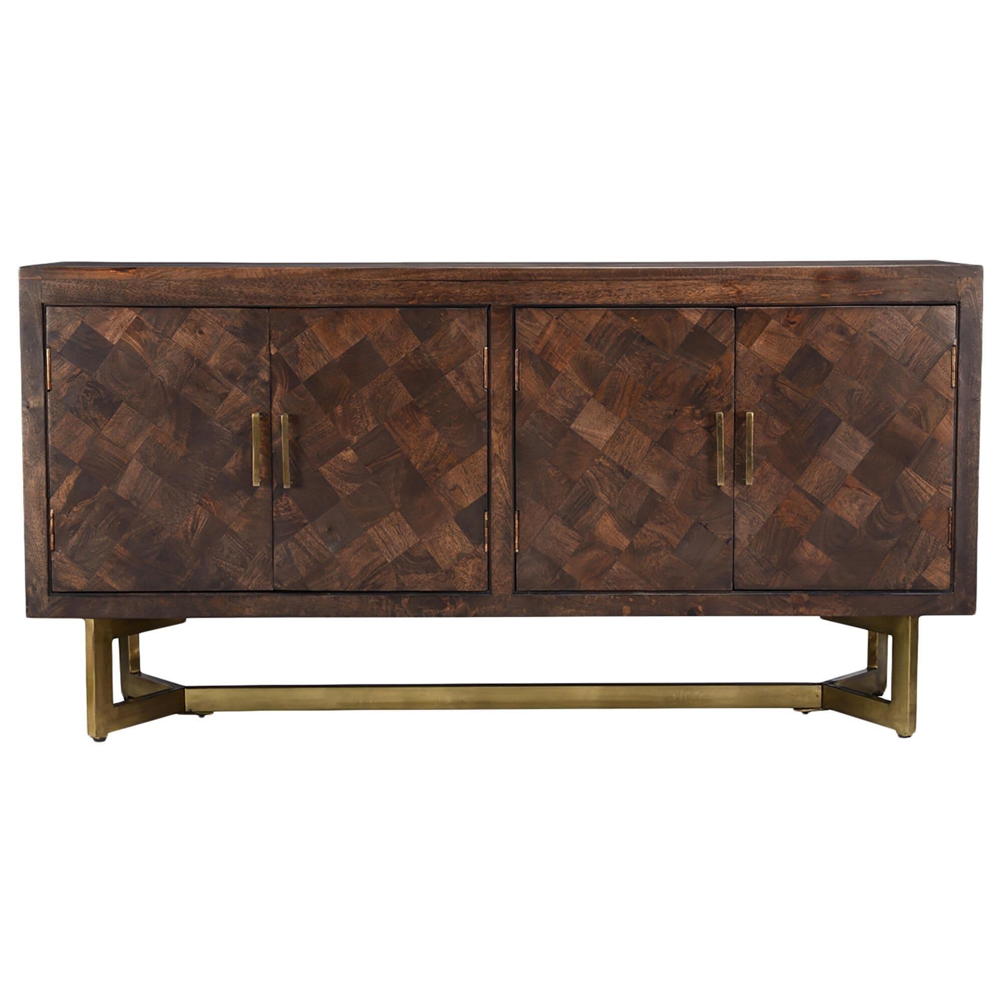 Classic Home Kade 72 Sideboard in Brown and Antique Bronze