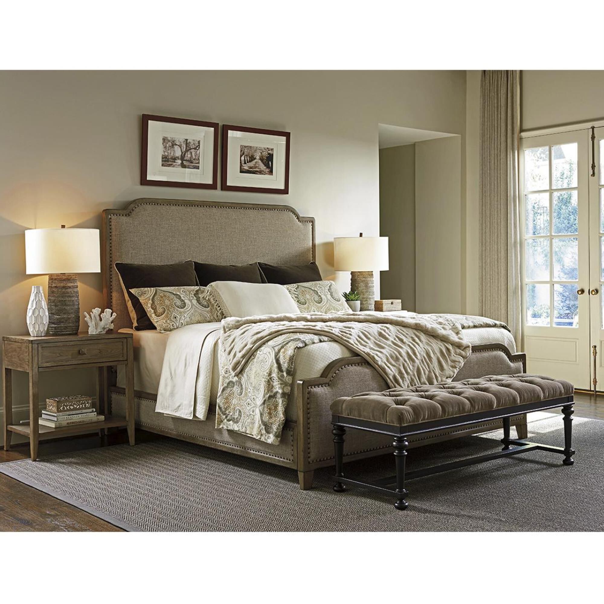 Lexington Furniture Stone Harbour Queen Upholstered Headboard in Natural NFM