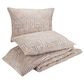 Peking Handicraft Abrazo 3-Piece Full/Queen Quilt Set in Taupe, Dove ...