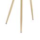 Blue River Gigi Arm Chair with Blue Cushion in Gold | NFM