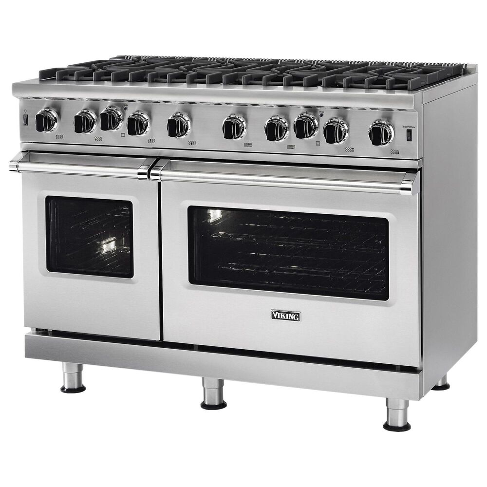 Viking Range 48" Gas Range with 8 Burners in Stainless Steel | Shop NFM